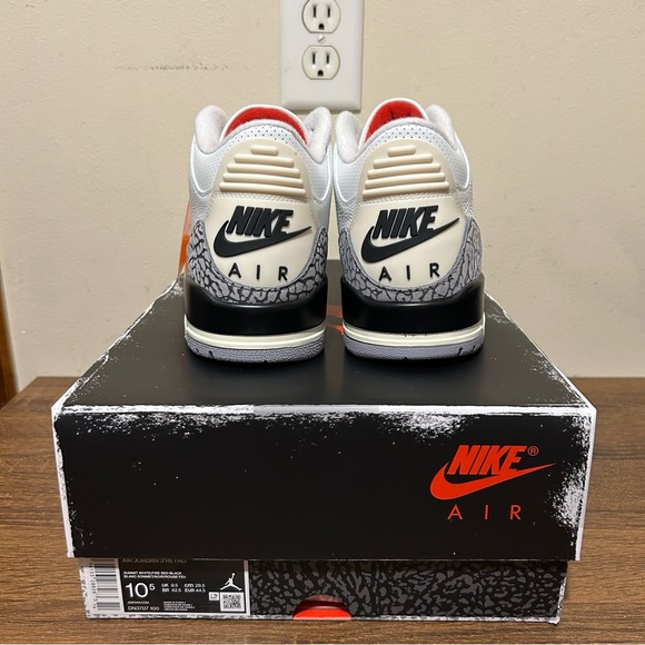Jordan | Shoes | Nike Air Jordan 3 Iii Retro White Cement Reimagined Sz ...